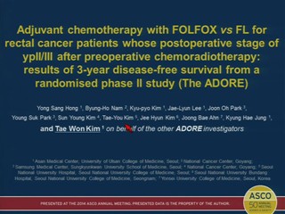 Long-term results of the ADORE trial: Adjuvant oxaliplatin, leucovorin, and 5-fluorouracil ...