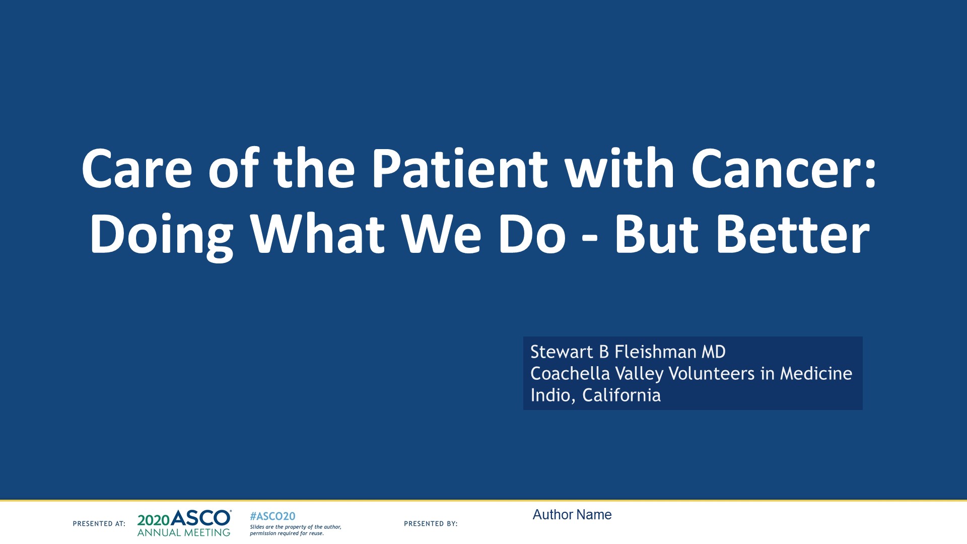 Program Guide – ASCO Meeting Program Guide