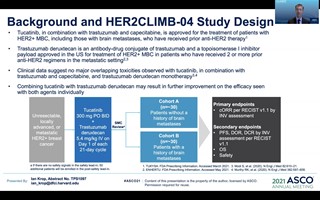 Trastuzumab deruxtecan (T-DXd; DS-8201) in patients (pts) with HER2-expressing unresectable or ...