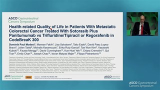 Overall survival (OS) of phase 3 CodeBreaK 300 study of sotorasib plus ...