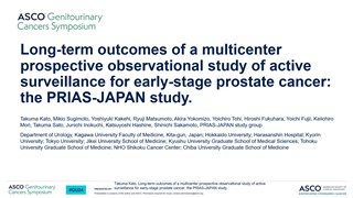 The analysis of active surveillance for Japanese young early-stage ...