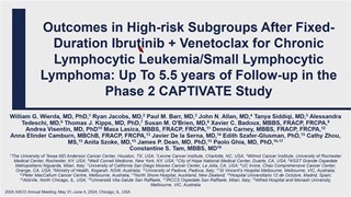 Final analysis of fixed-duration ibrutinib + venetoclax for chronic lymphocytic leukemia (CLL ...